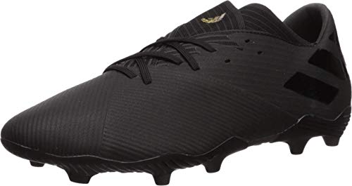 adidas Men's Nemeziz 19.2 Firm Ground Boots Soccer Shoe, Black/Black/Utility Black, 7 M US