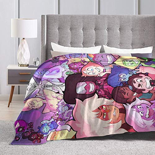 POLIAB Flannel Fleece Throw Blanket Lightweight Cozy Super Soft Bedspread Sheet Microfiber (50"X40")