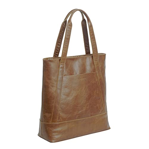 Leather Tote Bag For Women with Zipper or Magnetic Closure - Shoulder Bag Large Hobo with Multiple Pockets Top Handle Handbag