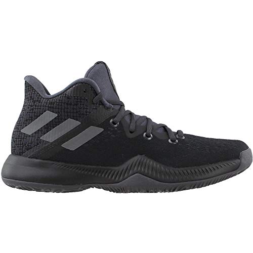 adidas Boy's Mad Bounce J Basketball Shoe, Utility Black/Black/Grey, 6.5 M US Big Kid