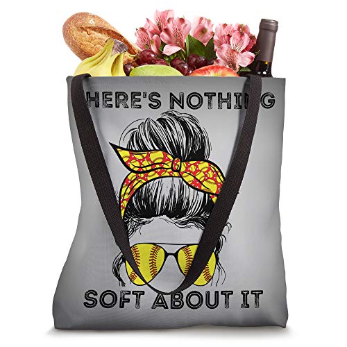 Funny Softball, Nothing Soft About It, Player, Coach, Team Tote Bag