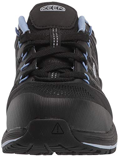 KEEN Utility Women's Vista Energy Low Height Sneakers Composite Toe Industrial Work Shoes, Hydrangea/Black, 5.5 Wide