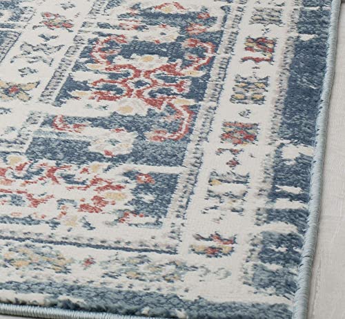 Rugs America Gallagher Collection GL55C Prussian Sundara Transitional Vintage Area Rug 8' x 10'