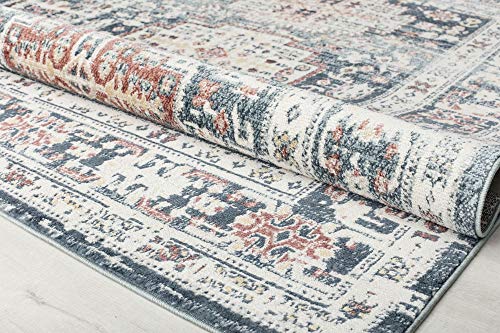 Rugs America Gallagher Collection GL55C Prussian Sundara Transitional Vintage Area Rug 8' x 10'