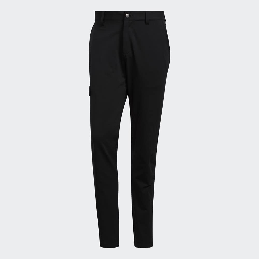 adidas Golf Men's Recycled Polyester Warp Knit Cargo Pant, Black, 3334