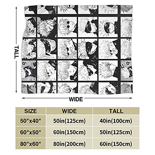 Gojo Satoru Soft and Comfortable Warm Fleece Blankets Beach Blanket Picnic Blankets Throw Blankets (60"x50")