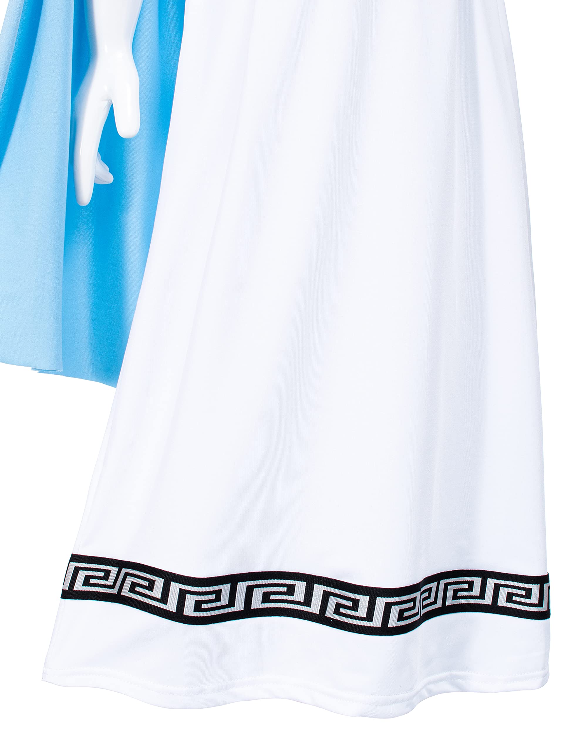 Kids Grecian Robe for Medieval times Olympic palace White Toga Costume 8-10 Years (140)