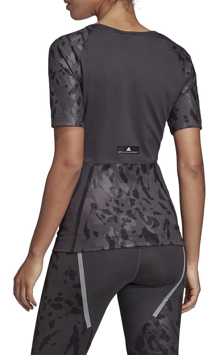 ADIDAS by Stella McCartney Women's Run TEE, Utility Black (as1, Alpha, xx_s, Regular, Regular)