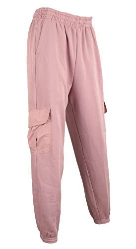 adidas Women's Utility Fleece Jogger Pants, Magic Mauve Large
