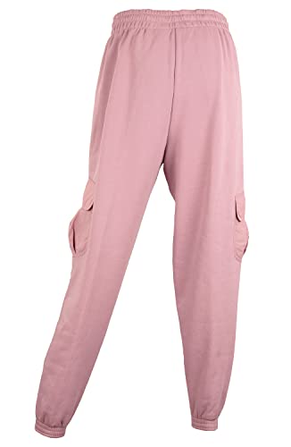 adidas Women's Utility Fleece Jogger Pants, Magic Mauve Large