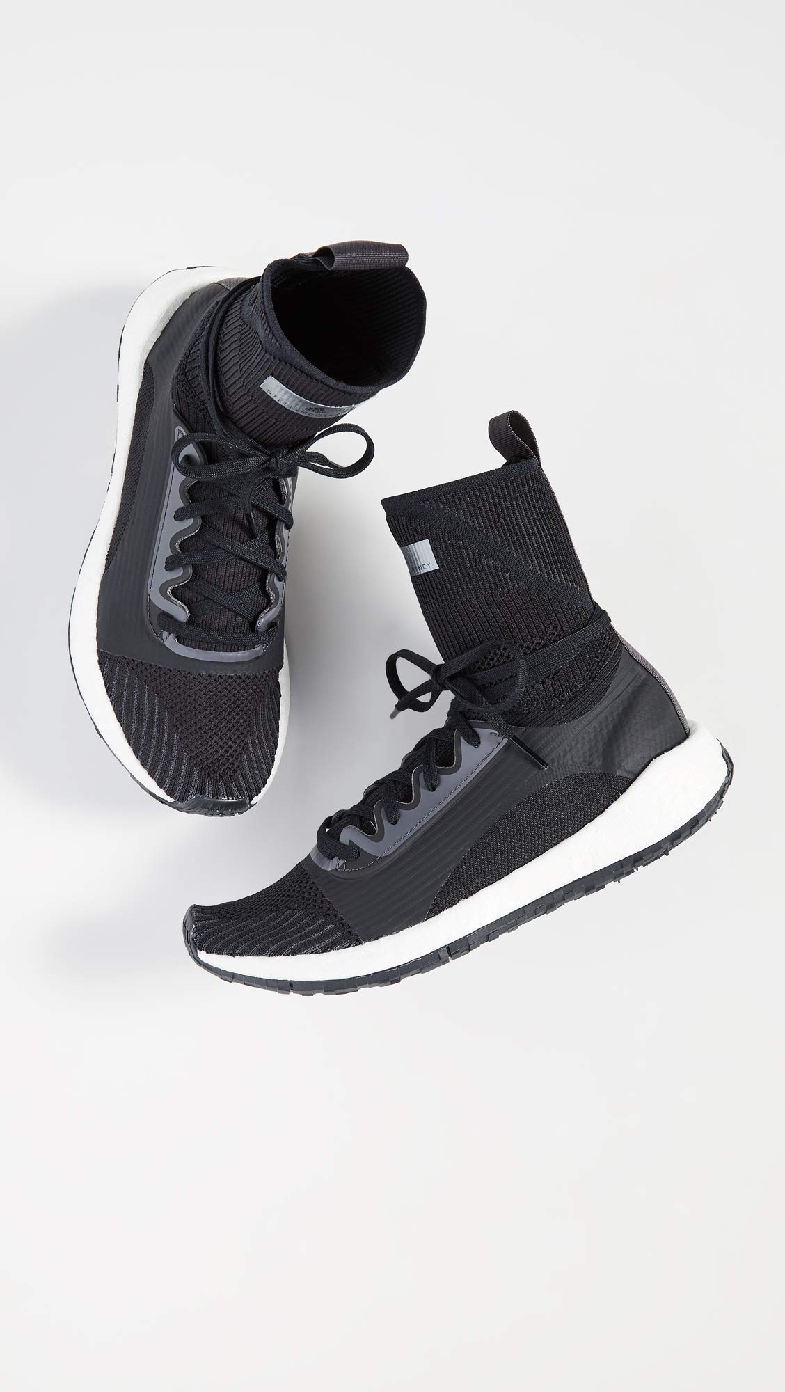 adidas by Stella McCartney Women's Ultraboost HD S. Sneakers, Black/White/Utility Black/Iron, 9.5 Medium US