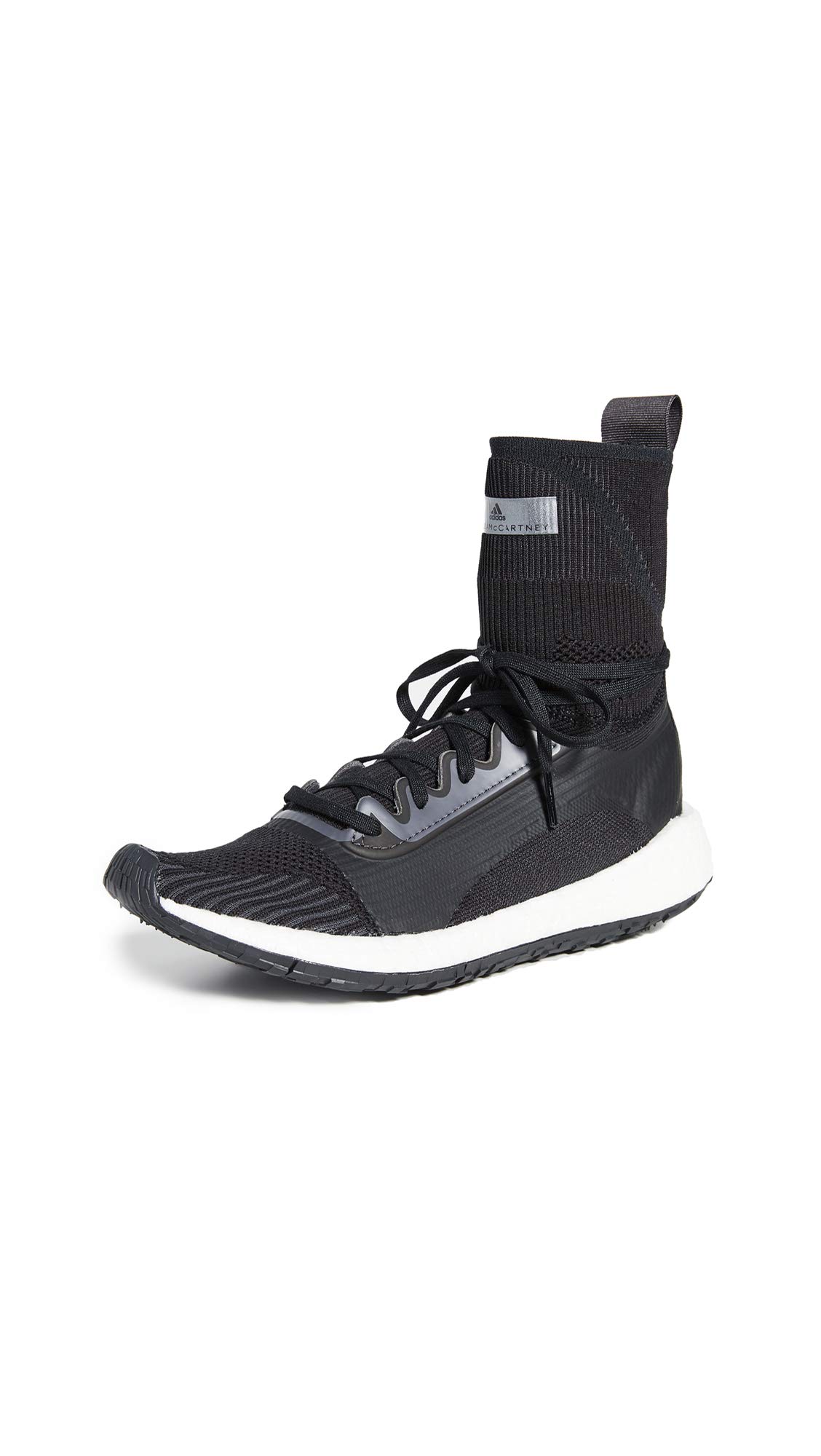 adidas by Stella McCartney Women's Ultraboost HD S. Sneakers, Black/White/Utility Black/Iron, 9.5 Medium US