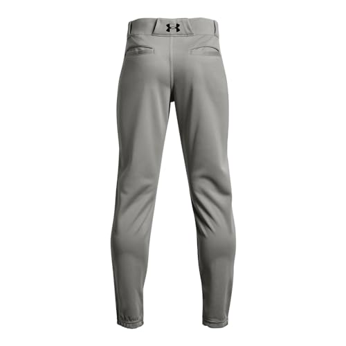 Under Armour Boys Utility Baseball Pant Closed, (080) Baseball Gray / / Black, X-Large