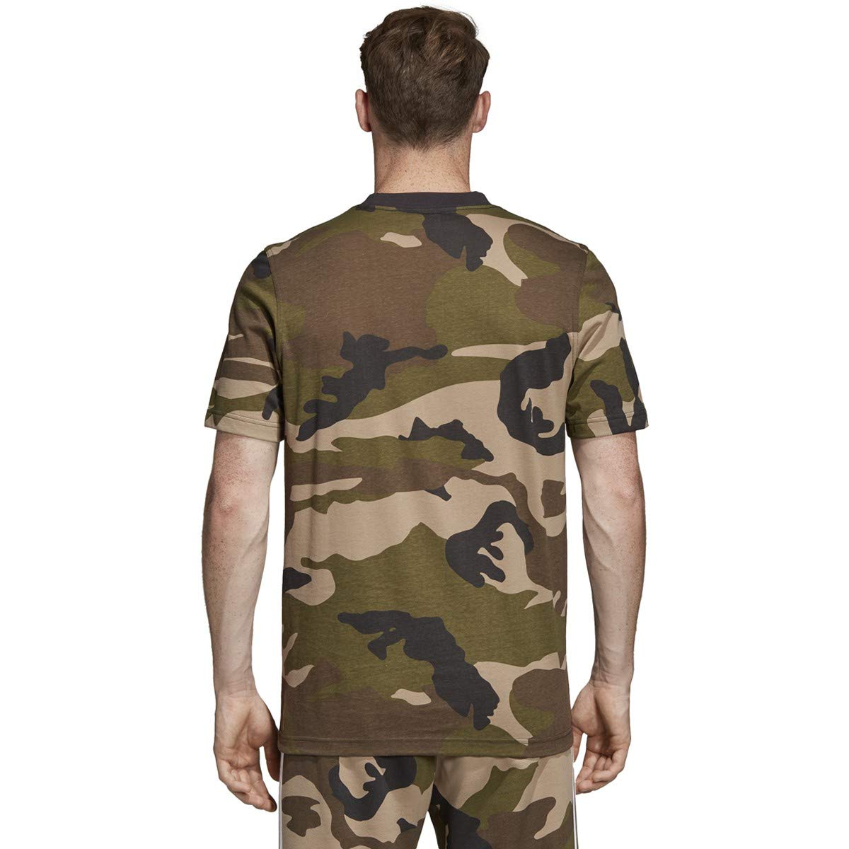 adidas Originals Men's Trefoil Tee, Multi/Utility Black, Medium