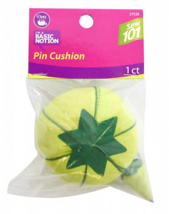 Dritz Sew 101 Tomato Strawberry Emery, 2-3/4", 1 Count, Assorted Colors Pin Cushion, Lime, Pink, Purple