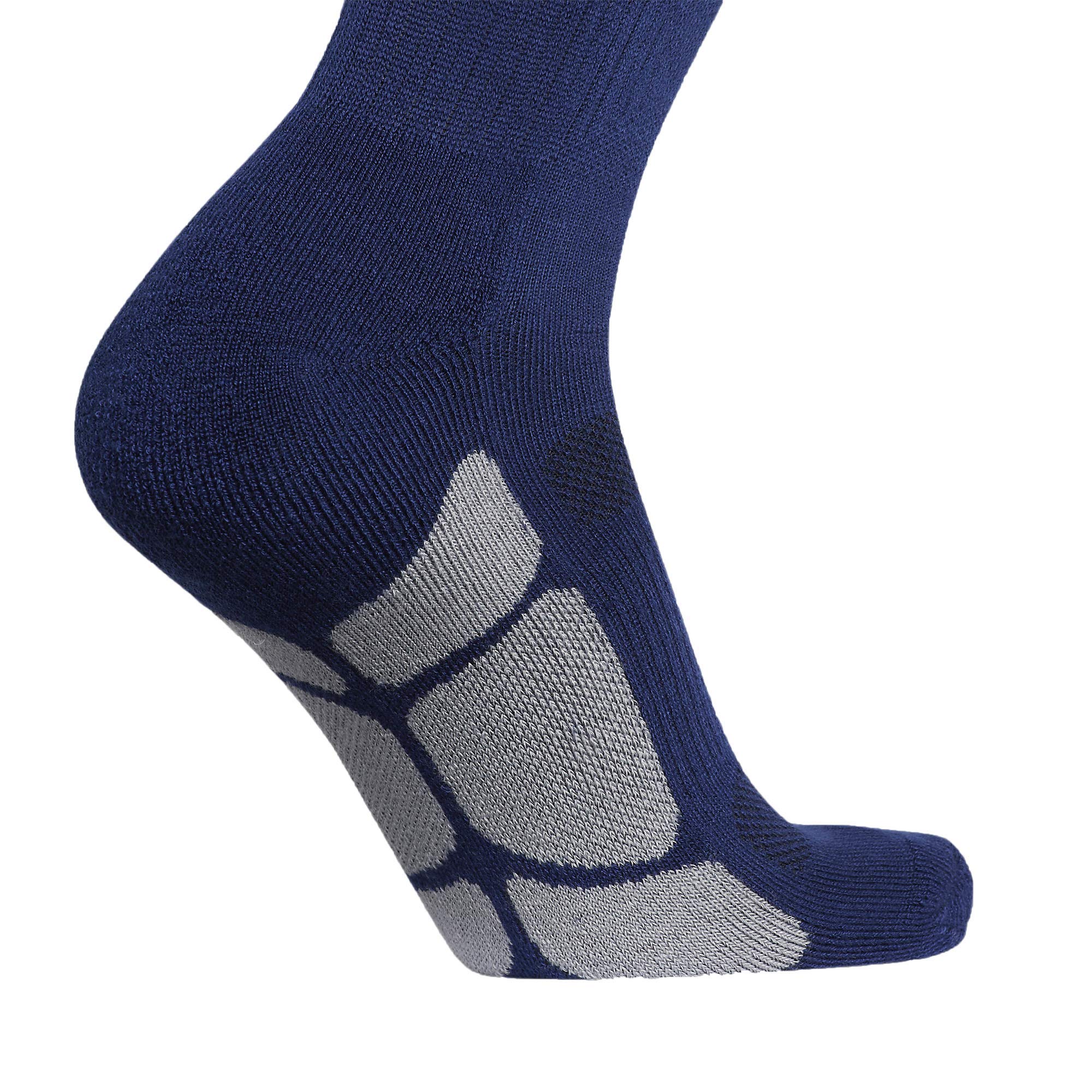 adidas Icon Baseball/Softball (1-Pair) Over The Calf (OTC), Team Navy Blue/Light Onix Grey/White, Large