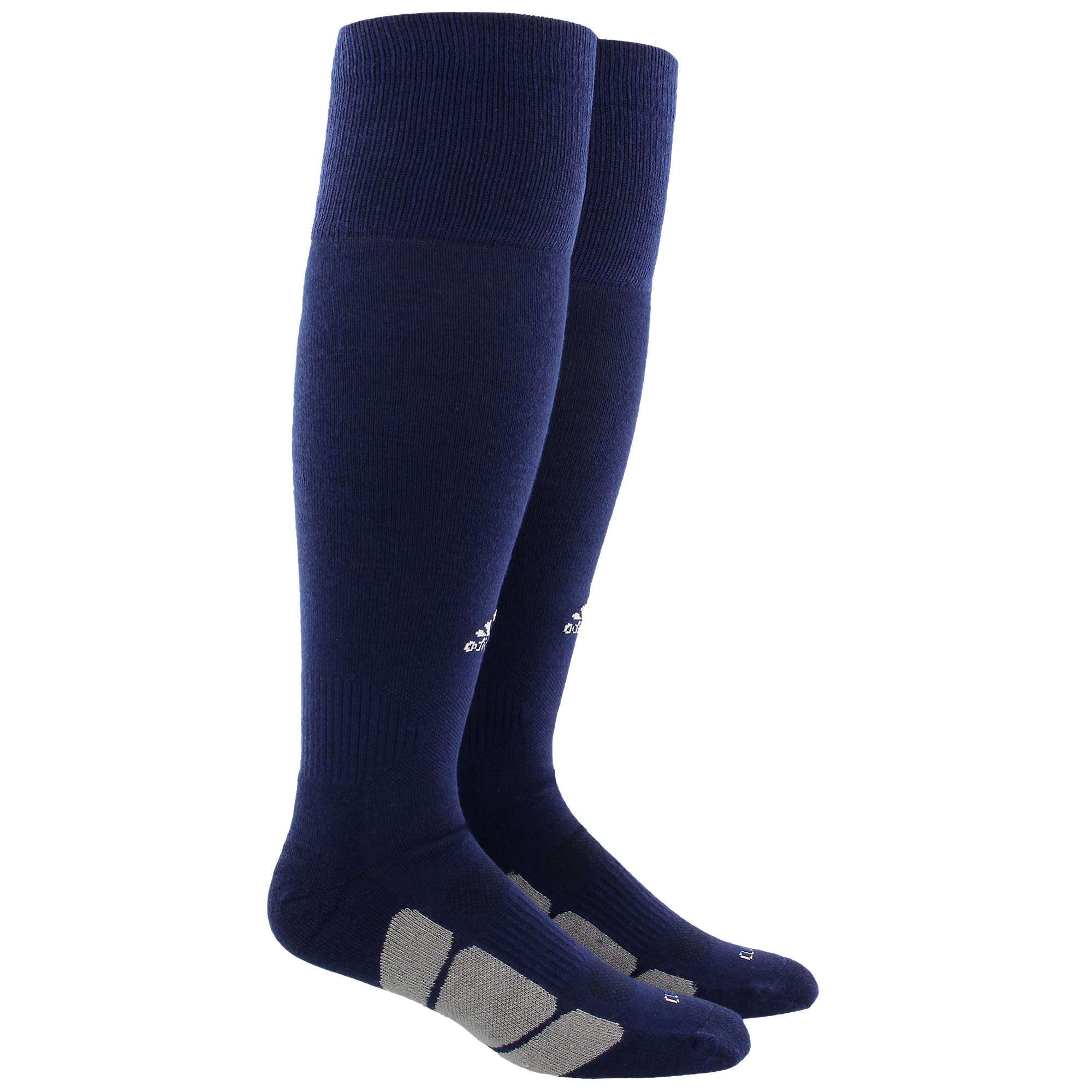 adidas Icon Baseball/Softball (1-Pair) Over The Calf (OTC), Team Navy Blue/Light Onix Grey/White, Large
