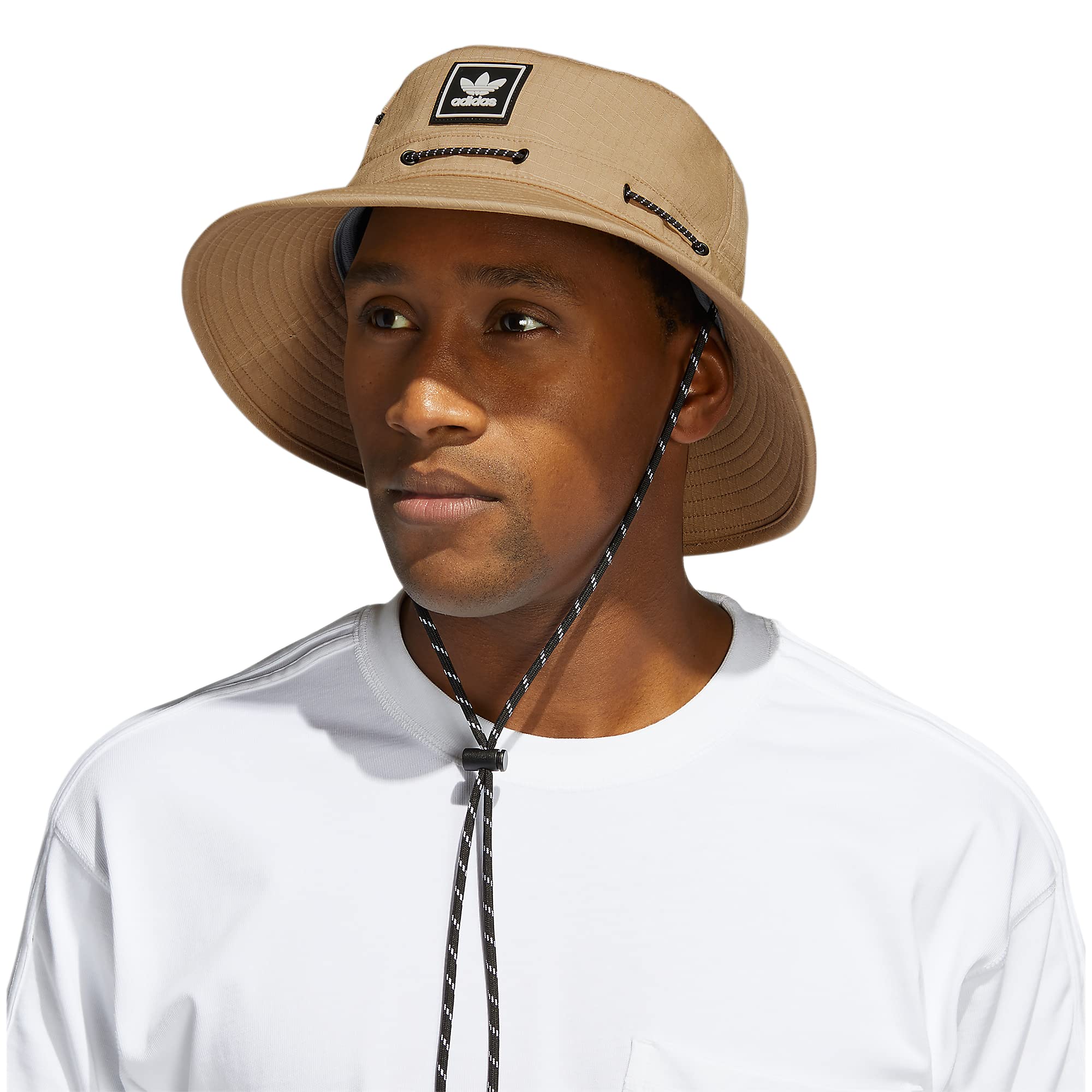 adidas Originals Utility Boonie Bucket Hat, Magic Beige/Black, One Size