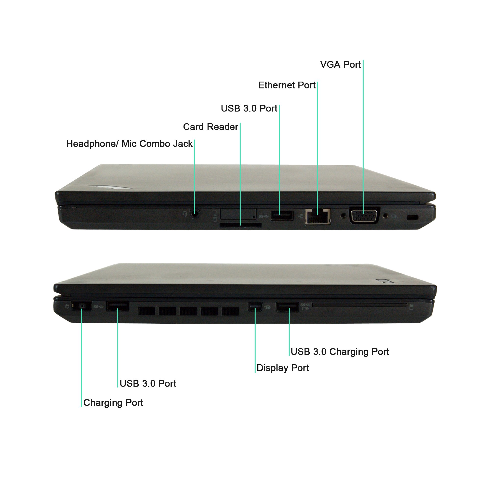 Lenovo ThinkPad T450 14in Laptop, Core i7-5600U 2.6GHz, 8GB Ram, 256GB SSD, Windows 10 Pro 64bit, Webcam (Renewed)