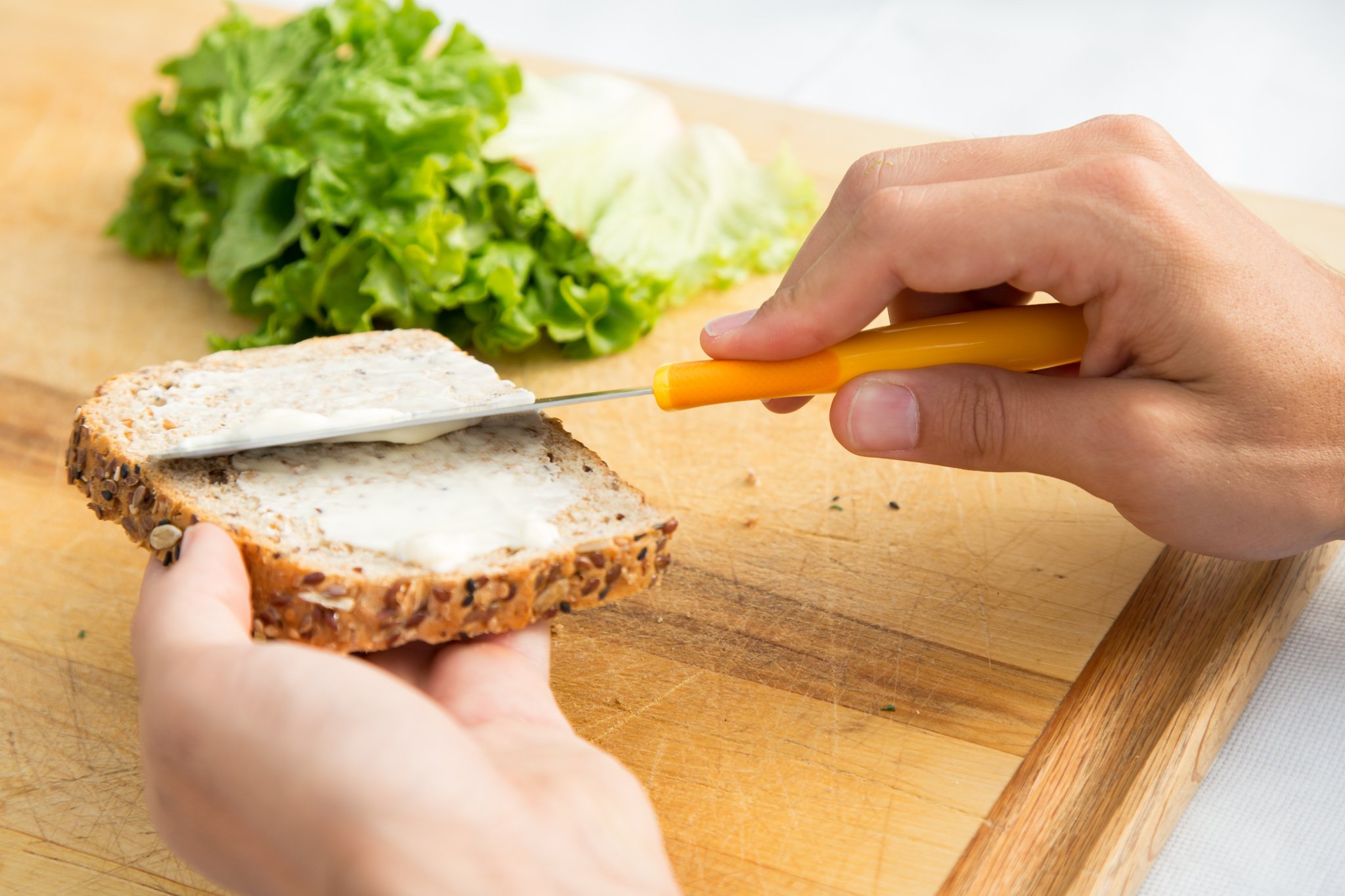 ZYLISS Sandwich Knife and Condiment Spreader, Orange