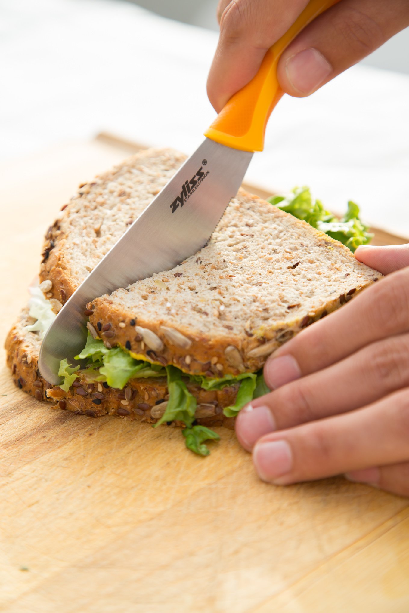 ZYLISS Sandwich Knife and Condiment Spreader, Orange