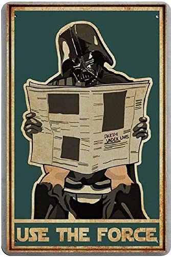 BLACK CAT Vintage Metal Tin Sign Use The Force Funny Wc Toilet Restroom Home Bar Club Outdoor Street Garage Wall Decor Art