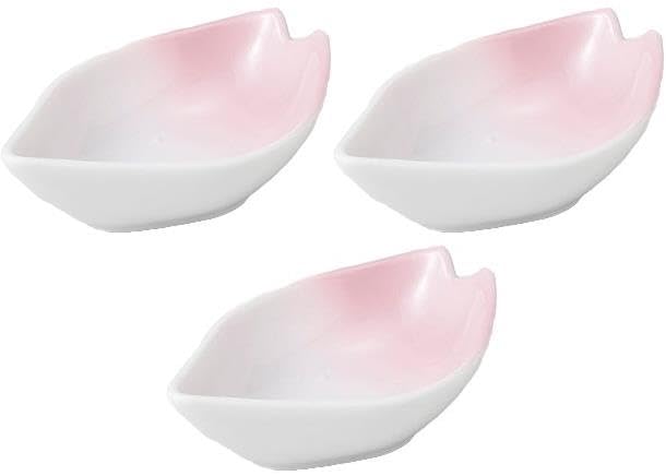 セトモノホンポ(Setomonohonpo) Set of 3 Pink Blowing Cherry Blossom Delicacies [9.2 x 6 x 3 cm] | Delicacy