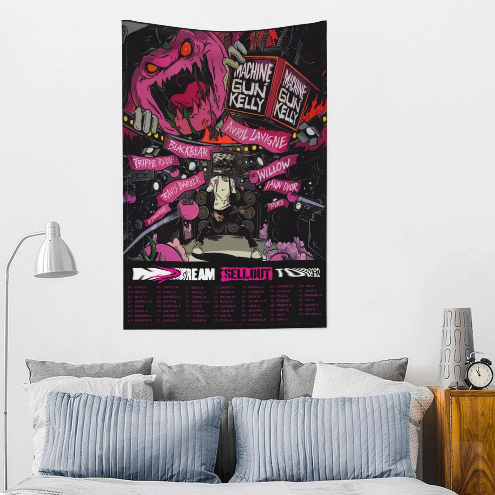 Zusvus Tapestry Wall Hanging Funny Rapper Tapestry Pop Home Decoration for Living Room Bedroom Dorm Decor 40"x60"