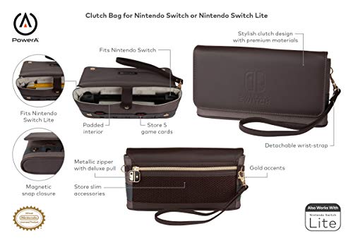 PowerA Clutch Bag for Nintendo Switch or Nintendo Switch Lite, Carrying Case, Storage Case, Console Case, Fashion, Style - Nintendo Switch