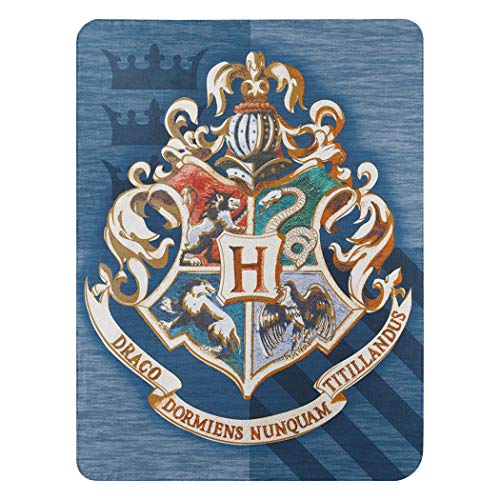 Northwest Harry Potter Hogwarts Banner Fleece Throw Blanket, 45" x 60", Multi Color