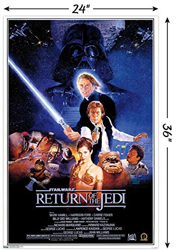 Trends International 24X36 Star Wars: Return Of The Jedi - One Sheet 3 Wall Poster, 24" x 36", Unframed Version