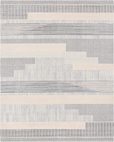 Well Woven Brer Light Blue Abstract Geometric Tribal Area Rug (7'10" x 9'10")