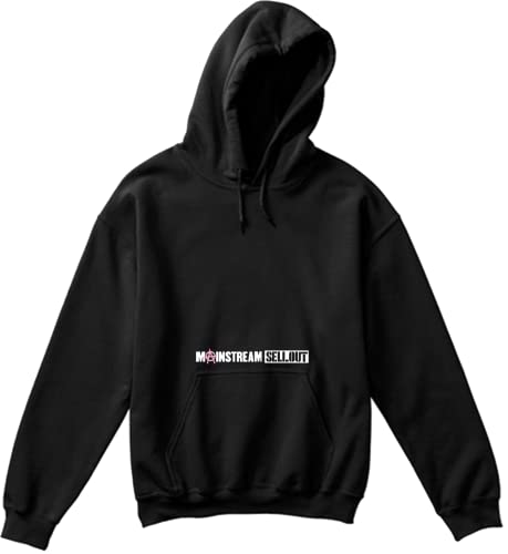 Machine Gun Kelly Men's Standard MGK Mainstream Sellout Cover Unisex Hoodie, Black, Medium