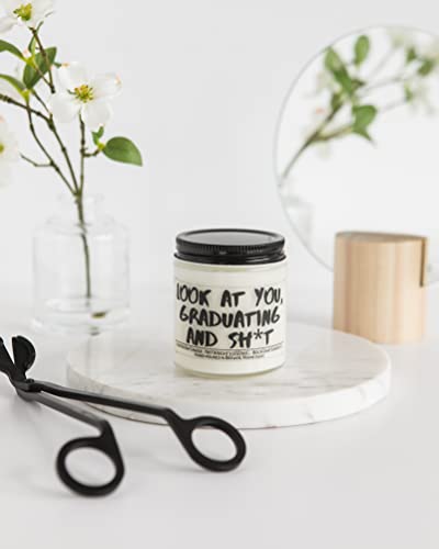 Look at you, graduating and sh*t - Vanilla Cupcake Scented Soy Candle 3.5 oz