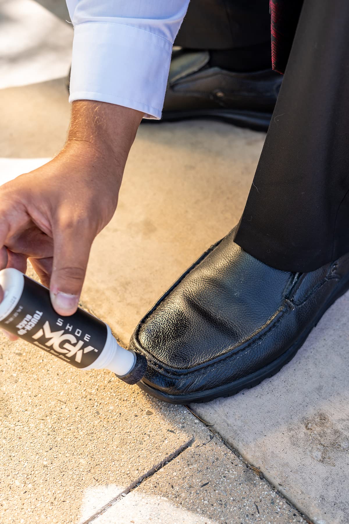 Shoe MGK Black Touch-Up - Ideal for Restoring Black Shoes, Tennis, Dress Shoes, and More