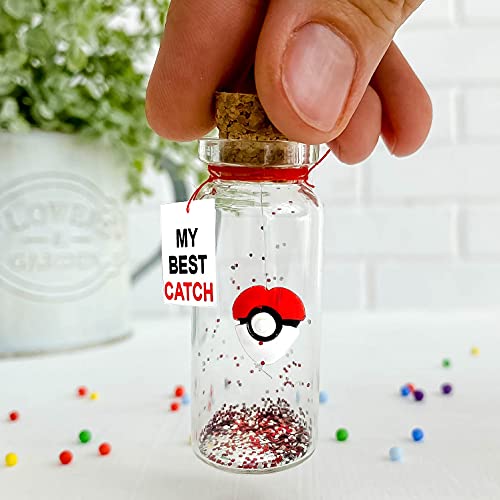 Kseniya Revta Cute Anniversary Present For Girlfriend or Boyfriend, Unique Game-Inspired Romantic Bottle, Anniversary Love Wish Jar (No Box, My Best Catch)