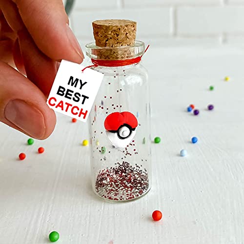 Kseniya Revta Cute Anniversary Present For Girlfriend or Boyfriend, Unique Game-Inspired Romantic Bottle, Anniversary Love Wish Jar (No Box, My Best Catch)