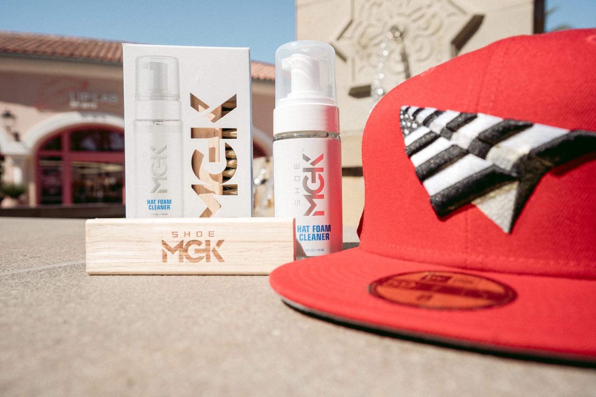 Shoe MGK Hat Cleaner Kit - Foam Cleaner & Brush for All Hat Types