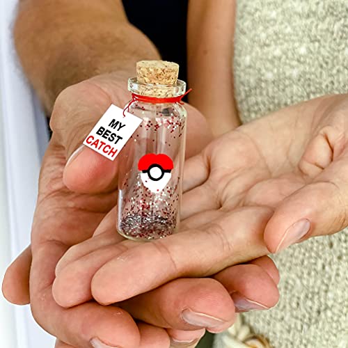 Kseniya Revta Cute Anniversary Present For Girlfriend or Boyfriend, Unique Game-Inspired Romantic Bottle, Anniversary Love Wish Jar (No Box, My Best Catch)