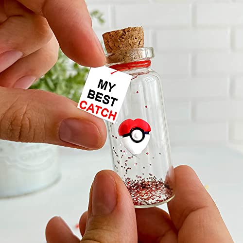 Kseniya Revta Cute Anniversary Present For Girlfriend or Boyfriend, Unique Game-Inspired Romantic Bottle, Anniversary Love Wish Jar (No Box, My Best Catch)