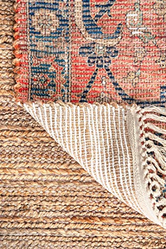 nuLOOM Sonja Flatweave Jute Area Rug, 3' x 5', Multi