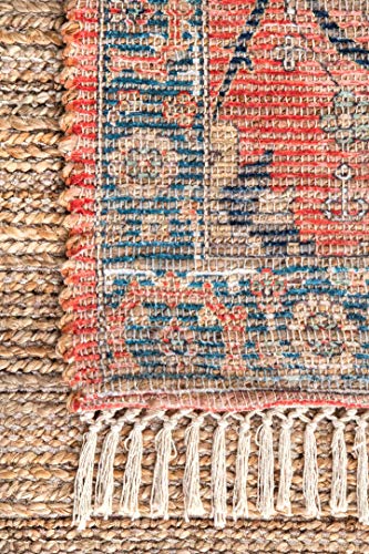 nuLOOM Sonja Flatweave Jute Area Rug, 3' x 5', Multi