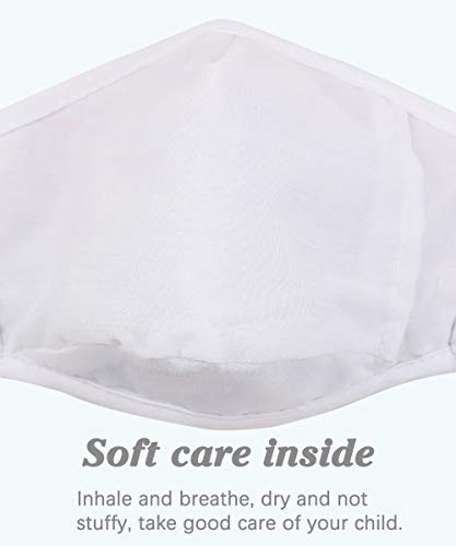 Reusable Cloth Face Masks, 3D Funny Cute Designer Breathable Washable Adjustable Cotton Fabric Face Cover mascaras para niños