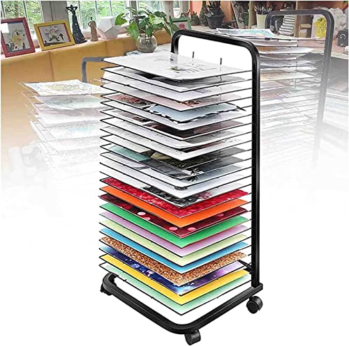 Art Drying Rack, Foldable Floor-Standing Easel, Wire Mesh 8KA3 Oil Painting Panel Display Rack, Suitable for Art School Creative Studio