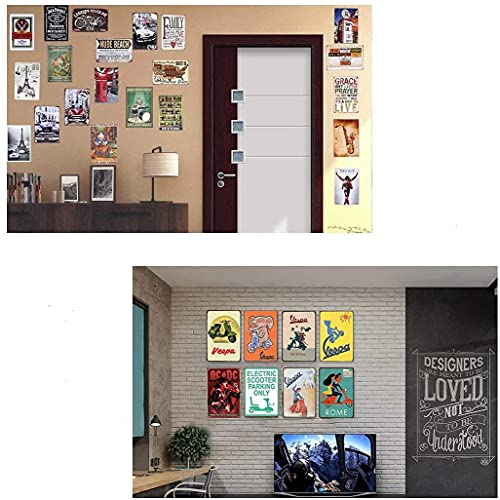 GCOCL Vintage Look Metal Sign - Car Legends John Wick - 8 x 12 Tin Sign for Cafe Bar Pub Kitchen