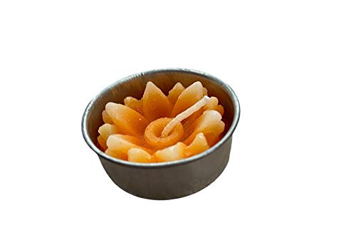 Lotus Flower Tealight Candles Scented Tea Lights Aromatherapy Relax Candles for Birthday Party and Wedding Favor Decoration Pack of 10 Pcs.