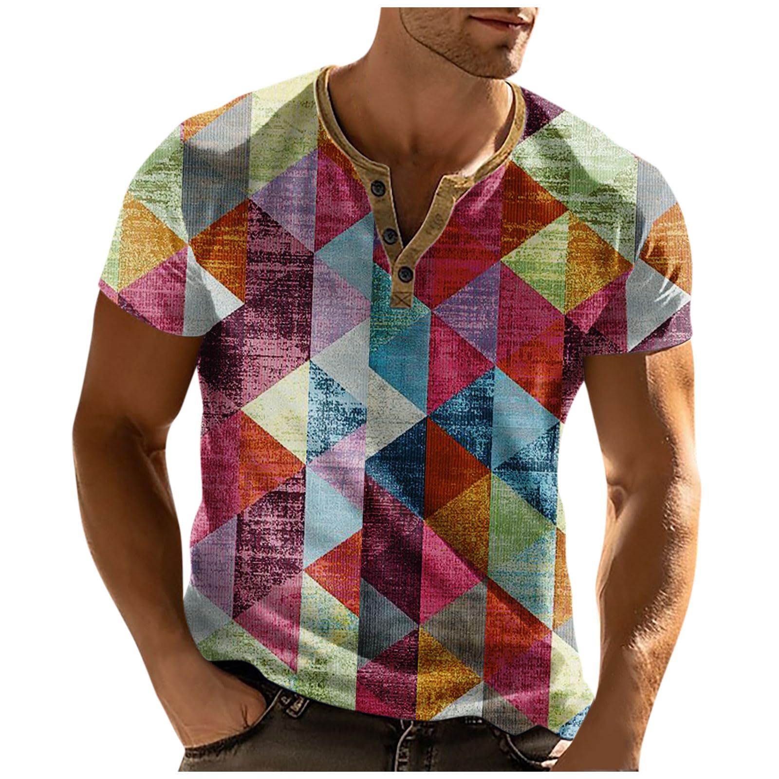 Men's Tee Short-Sleeved V-Neck Athletic T-Shirt Teen Shirts Men Laufshirt 2 Shirts T Shurts Bluse Chronicles Shirt T-Shirt Cotton MGK Shirts for Men(4-Light Purple,4X-Large)