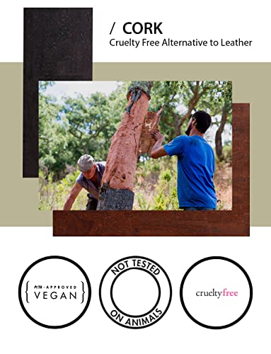 Corkor Cork Slim Long Wallet – Women’s Clutch - RFID Blocking - Vegan Leather – Cruelty Free – Eco Friendly - Black