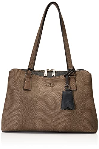 GUESS womens Satchel, Satchel Shoulder Bag, Chestnut Multi, One Size US