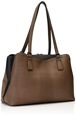 GUESS womens Satchel, Satchel Shoulder Bag, Chestnut Multi, One Size US